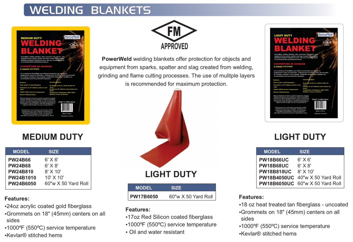PowerWeld Inc. :: Safety Products :: Welding Blankets