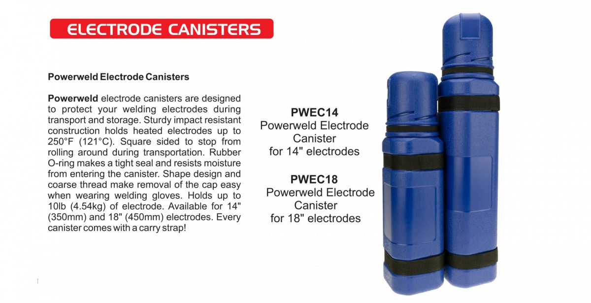 PowerWeld Inc. :: Arc Welding Products :: Electrode Ovens and Canisters